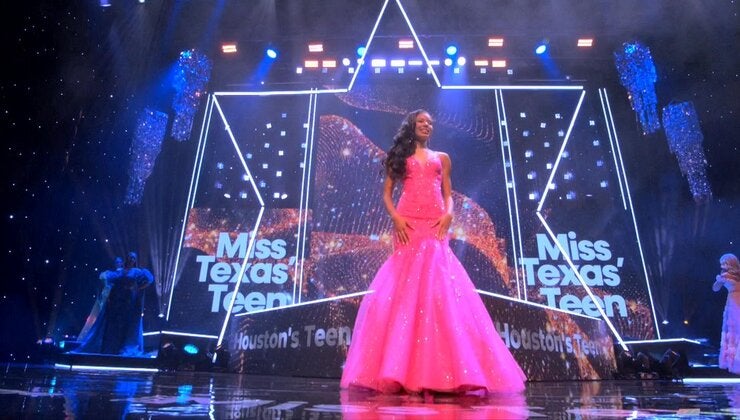 Miss Houston's Teen Madison Hebert Evening Gown | Pageants Live