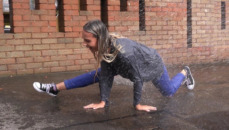 Fun Flexible Bobi Gets A Hose Down | MostWam