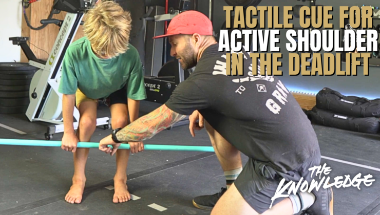 Tactile Cue For Active Shoulder In The Deadlift