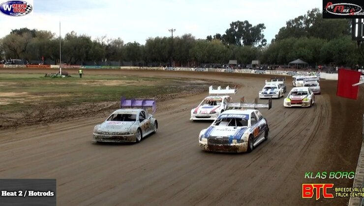Mega Oval 50 Shades Hotrods All Heats | MotorsportZA.tv