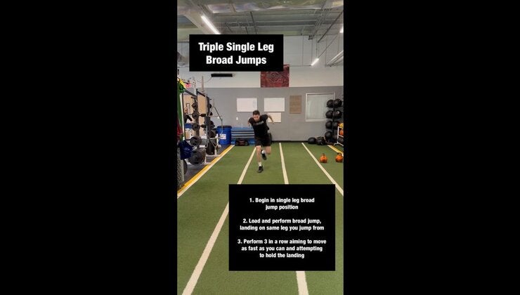 SINGLE LEG TRIPLE BROAD JUMP