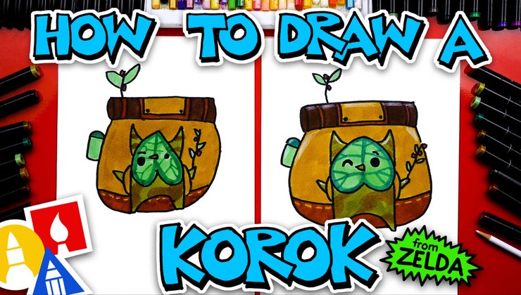 How To Draw A Korok From Zelda