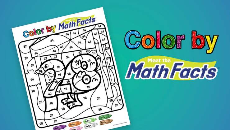 Kids Club | Color By Math Facts "4x7=28"