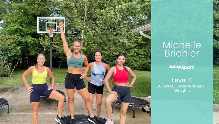 Level 4 | 50 MIN Full Body Workout + Weights | Michelle Briehler