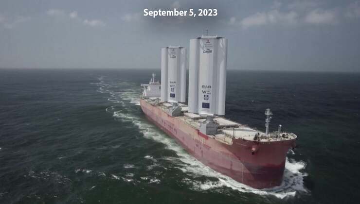 Wind-Powered Cargo Ship | WORLD Watch