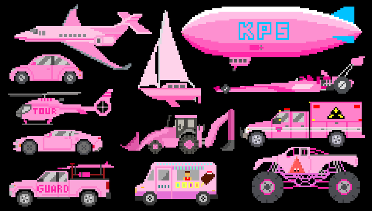 Pink Vehicles Exclusive.Movie | The Kids' Picture Show
