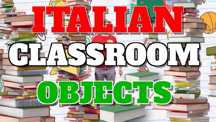 Italian Classroom Objects educational music video for kids | learn ...