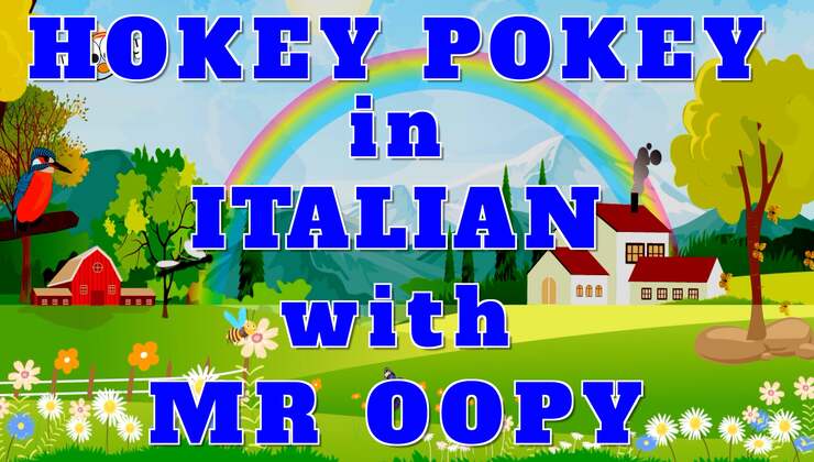 Italian Hokey Pokey Teachers Aid for kids learning italian