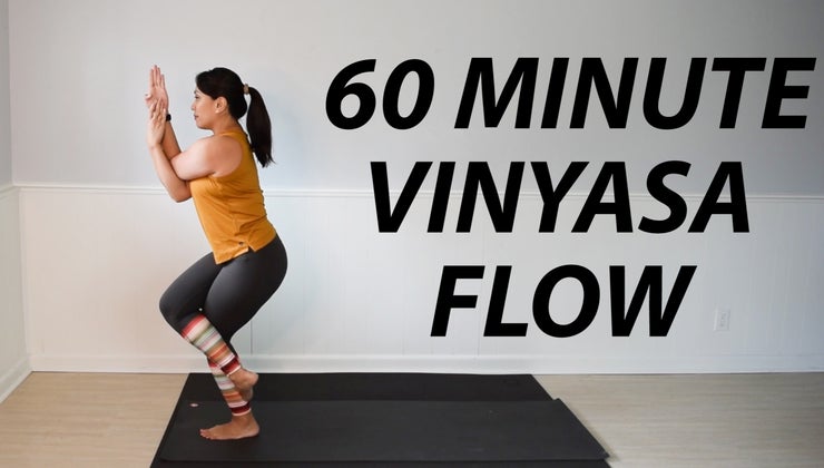 60 Min Well Rounded Vinyasa Yoga for Strength Flexibility & Balance ...