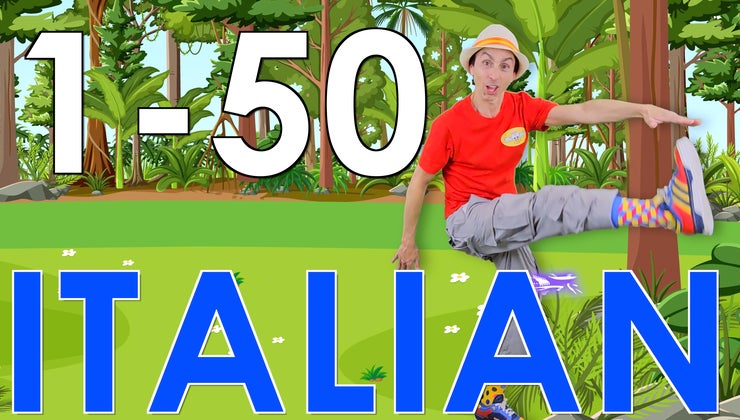 ITALIAN 1 - 50 Learn to Count, Exercise and Dance from 1 - 50 in Italian