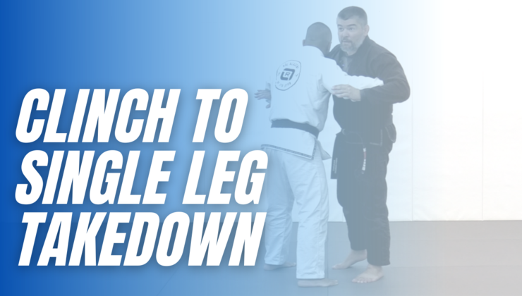Single Leg Take Down from Clinch | RŌL TV - Jiu Jitsu Video Library