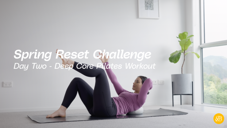Spring Reset Challenge - Day 2, Deep Core Pilates Workout | Barre Base ...