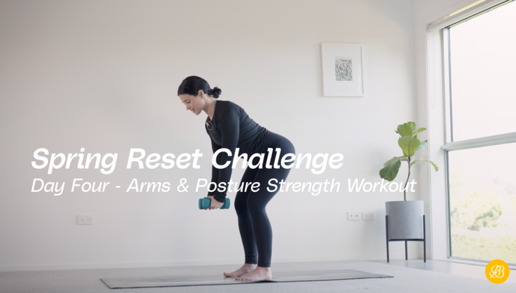 Spring Reset Challenge - Day 4, Arms & Posture Strength Workout | Barre ...