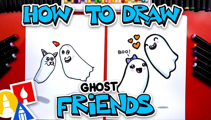 How To Draw Ghost Friends