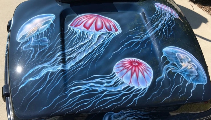 How to freehand airbrush jelly fish | Airbrush University