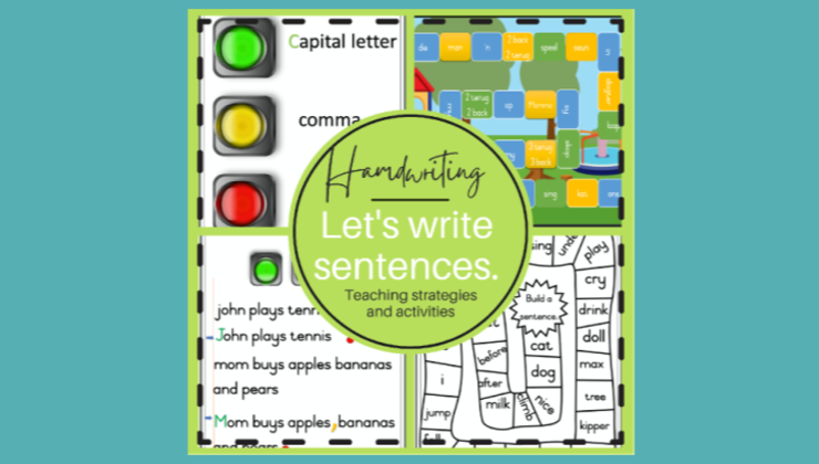 Handwriting - Let's write sentences | Raising brightness
