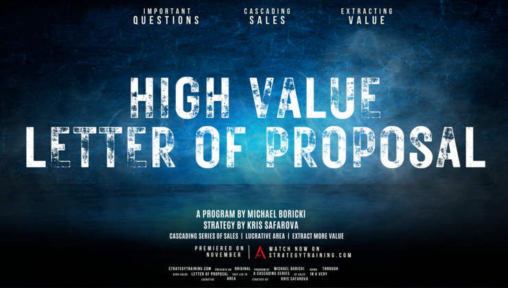 High Value Letter of Proposal | StrategyTraining.com