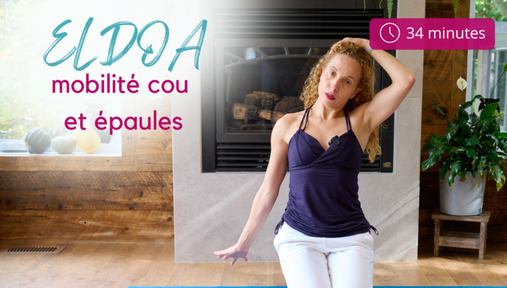 Eldoa pour améliorer la mobilté du cou et des épaules 🧘🏽‍♀️
