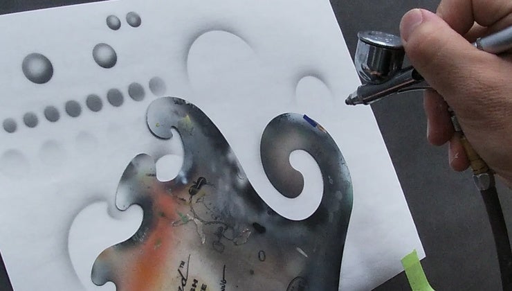 How to use freehand shields when airbrushing | Airbrush University