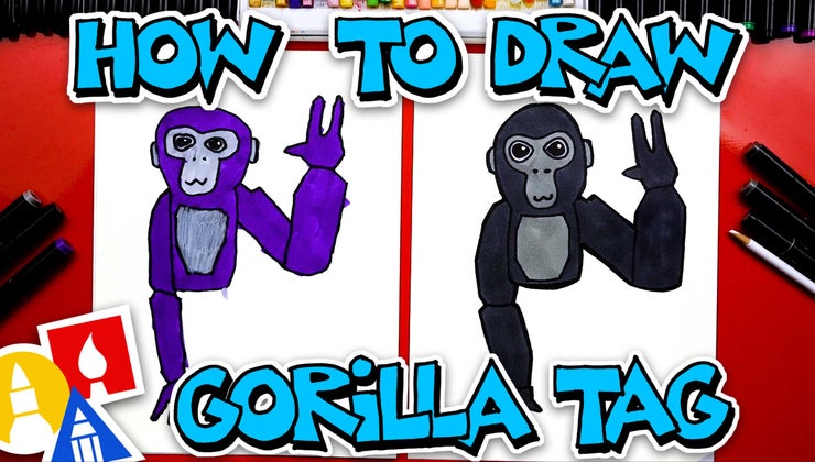 How To Draw Gorilla Tag