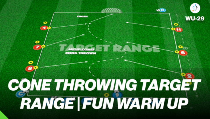 Cone Throwing Target Range | Warm Up (WU-29)
