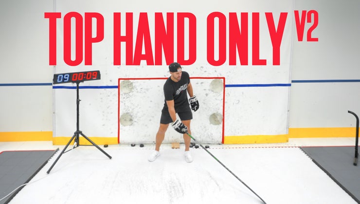 Connor Bedard (Top Hand Only 2.0) Stickhandling Session | Hockey Training