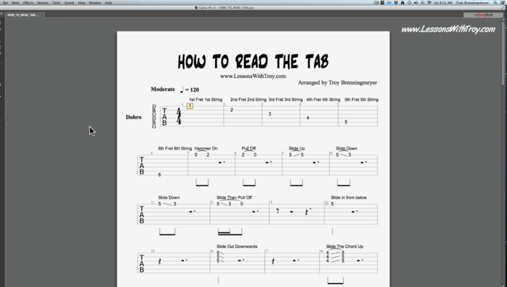 How To Read Tablature | Lessons With Troy - Streaming