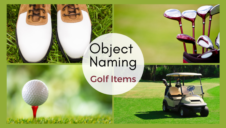Speech Therapy at Home for Adults | Object Naming – Golf Theme ...