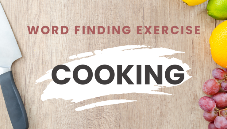 Speech Therapy for Adults | Word Retrieval Using SFA | Cooking Theme ...