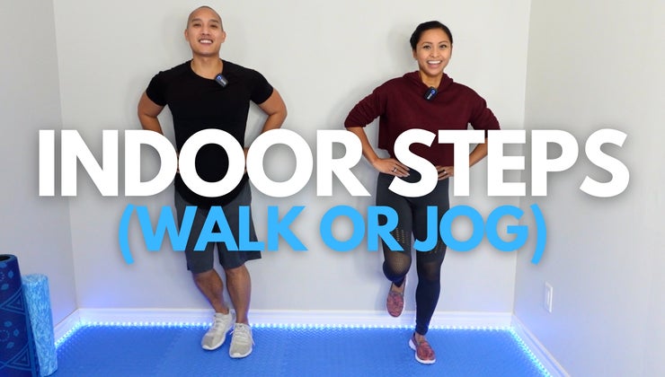 Indoor Steps Walk or Jog Beginner and Advanced | Justin Agustin Workouts