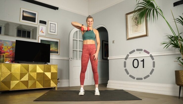 Upper Body + Core Single Dumbbell Workout