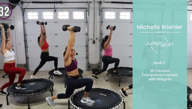Level 2 | 35 MIN Trampoline Intervals Workout | Michelle Briehler ...