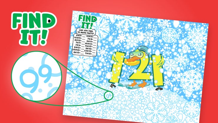 Kids Club | Find It! | Meet the Math Facts "11x11=121"