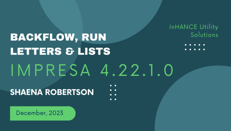 Backflow Run Letterss And Lists