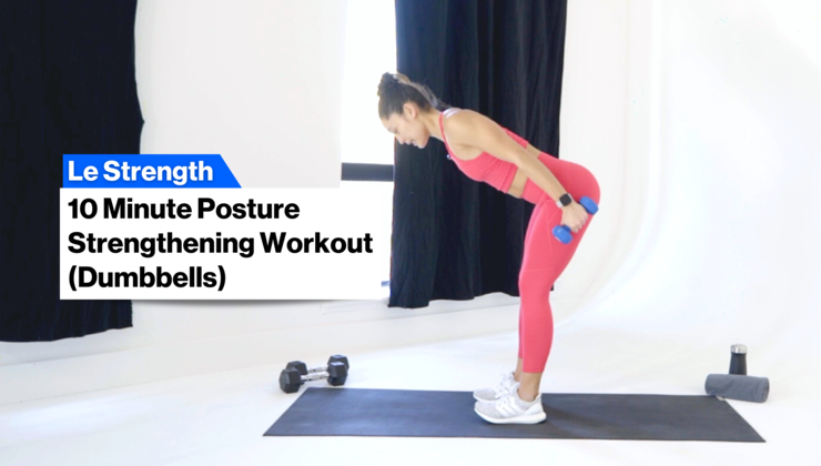 10 Minute Posture-Strengthening Workout [Dumbbells]