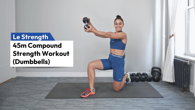 45 Minute Compound Strength Workout [Dumbbells]