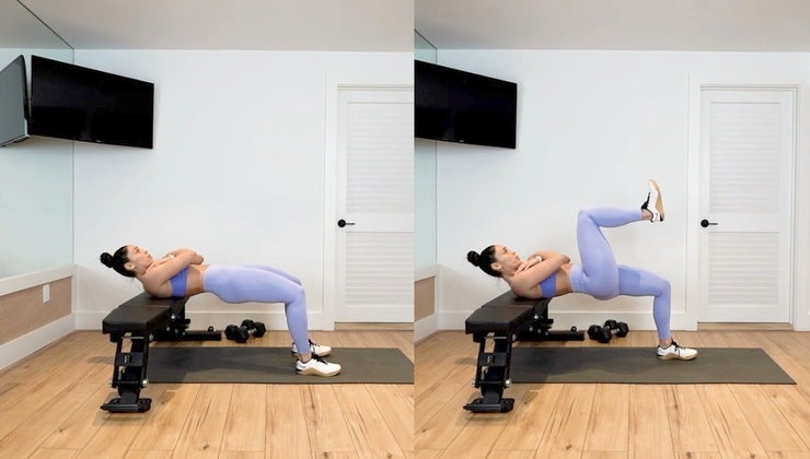 SHOULDERS-ELEVATED HIP LIFT [EXERCISE]