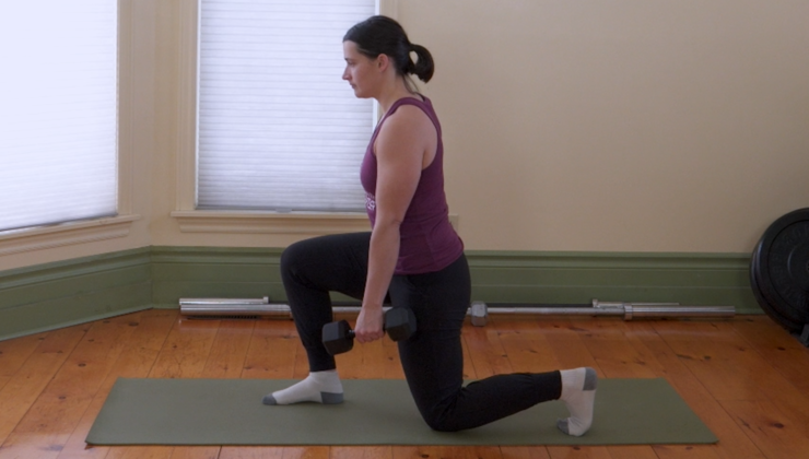 1-1 Reverse Lunge With Dumbbell | Mindful Strength