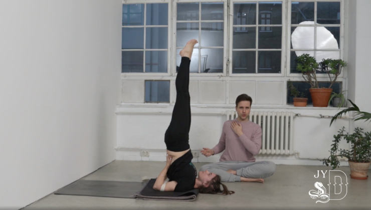 Jivamukti Basics Breakdown Salamba Sarvangasana with Moritz Ulrich