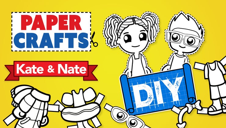 Kids Club | Paper Crafts | Kate & Nate "DIY"