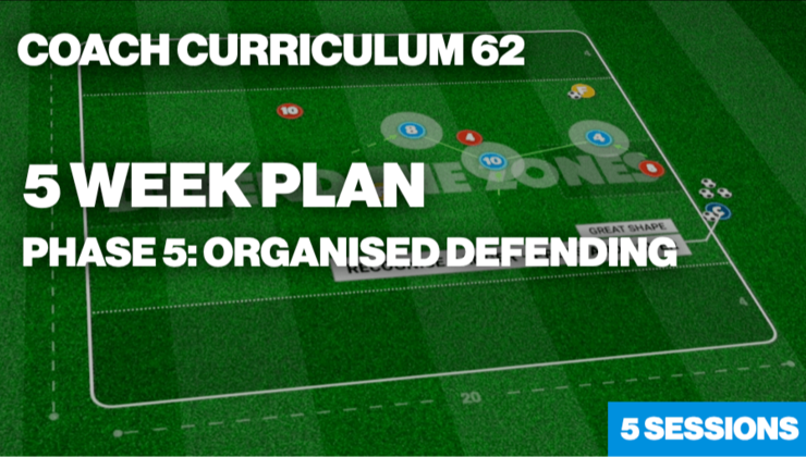 Coach Curriculum 62: 5 Week Plan (Phase 5: Organised Defending)