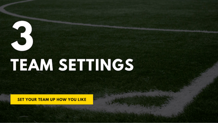 Tutorial 3: Team Settings