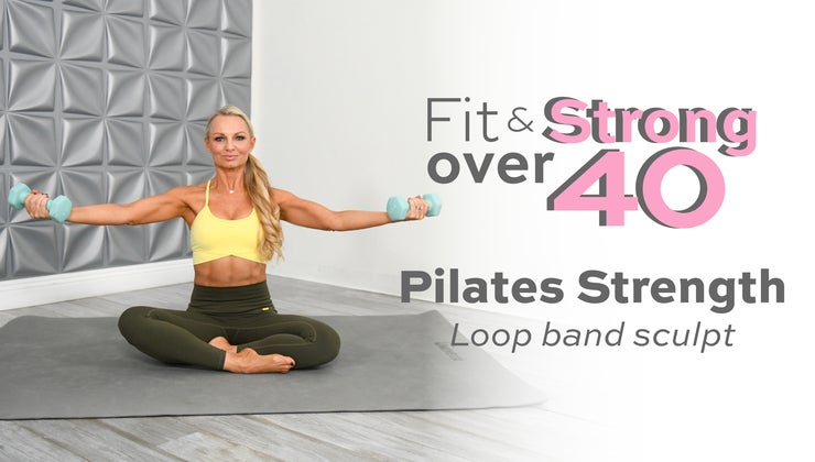 Pilates Strength Loop Band Sculpt | Fit & Strong Over 40
