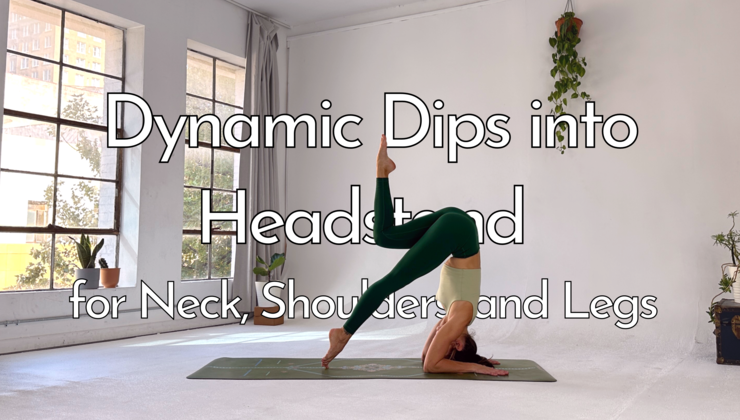 Dynamic Dips into Headstand for Neck, Shoulders, and Legs