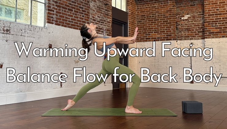 Warming Upward Facing Balance Flow for Back Body