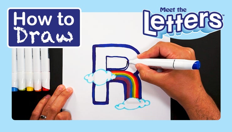 Kids Club | How-to-Draw | Meet the Letters "R"