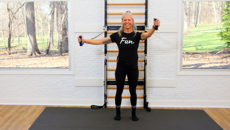 Guns and Buns on the Spring Wall Workout #9 (video)