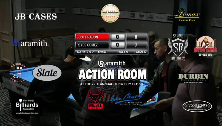 Reyes Gomez V Scott Rabon 1 Pocket Pt 2 Derby 2024 Action Room
