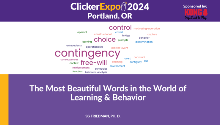 The Most Beautiful Words in the World of Learning and Behavior | Video on Demand by Karen Pryor ...