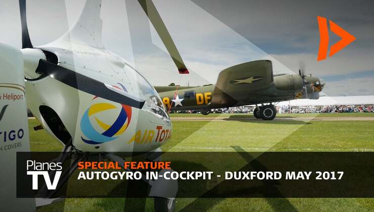 Autogyro in-cockpit - Duxford Air Festival 2017